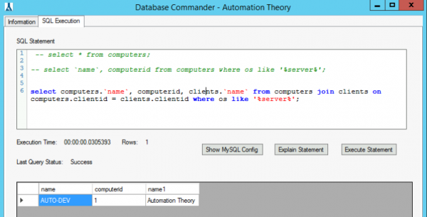 Mysql For Automate 101 Getting Started Automation Theory 2104